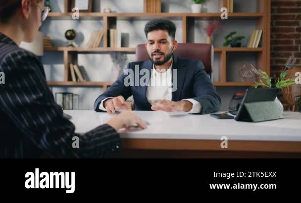 Woman giving bribe to corrupt official man refuses to take a bribe ...