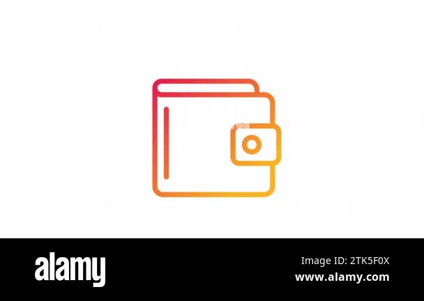 Animated money asset gradient icon. Profit from stock market. Currency ...