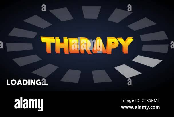 Therapy text with Loading, Downloading, Uploading Bar Indicator ...