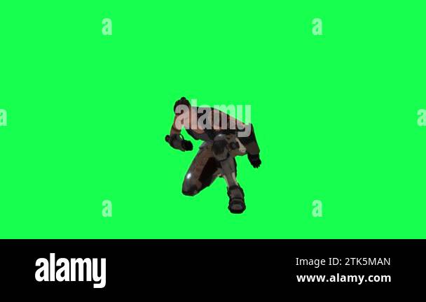 3D animated warrior soldier throwing grenade from opposite angle on ...