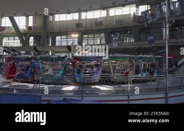 Belgrade, Serbia - December 25, 2022: Rotating Cabins Gondolas With ...