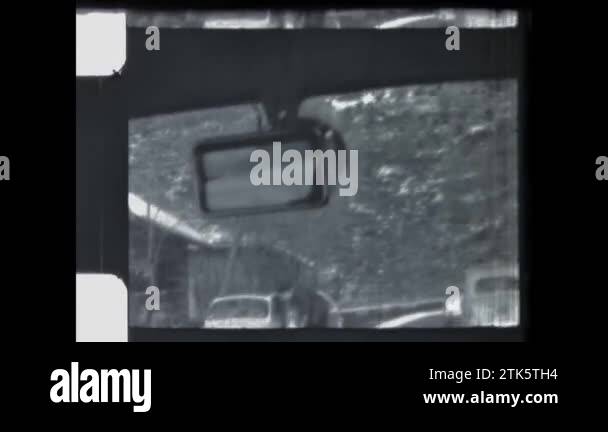 Milan, Italy may 1954: Italian travel by car scene in 50s Digitized 4k ...
