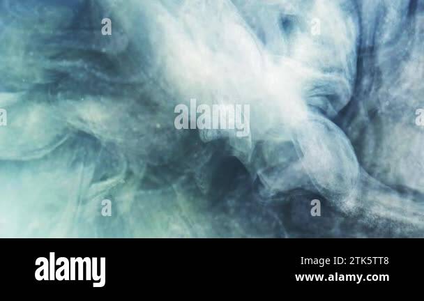 Glitter mist. Paint water mix. Ethereal aura. Shiny blue white color ...