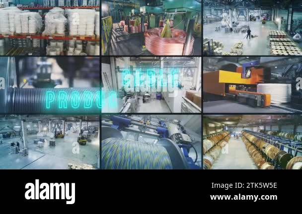 Cable production process Multiscreen. Cable production process Video ...
