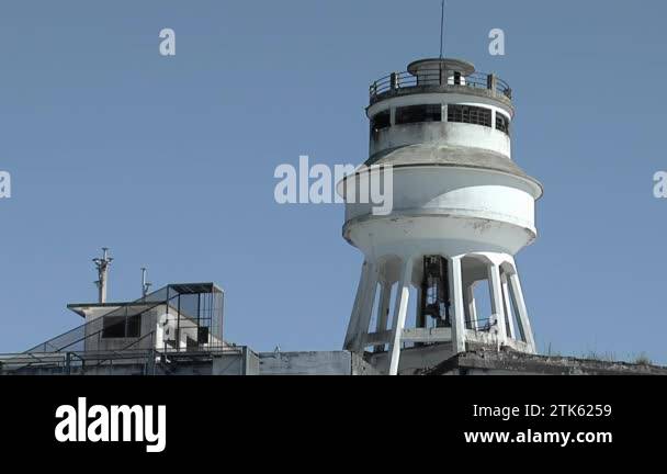 Concrete Guard Tower in a Maximum Security Prison in Argentina. 4K ...