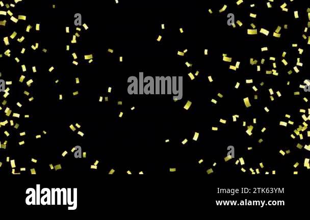 Realistic gold color confetti overlay with QuickTime, Alpha Channel ...