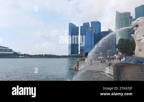 Jewel,singapore-august 10 2023:Merlion Parkor Taman Merlion, , . It is ...
