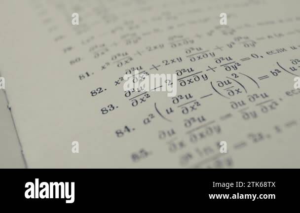Expressions mathematic formulas formulae equations on old paper integral print. Mathematical ...
