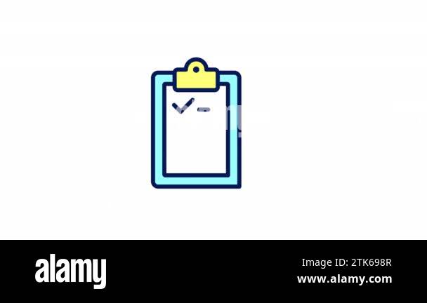 Animated achievement color ui icon. Worker appreciation. Complete task. Seamless loop HD video ...