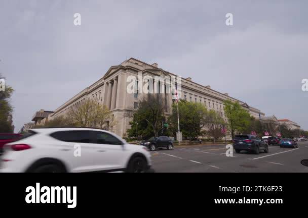 The U.S. Department of Justice Robert F. Kennedy Building in downtown ...