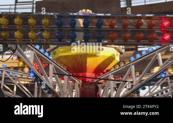 Flashing Colour Led Lamps Reflectors Lights at Carnival Carousel Kids ...