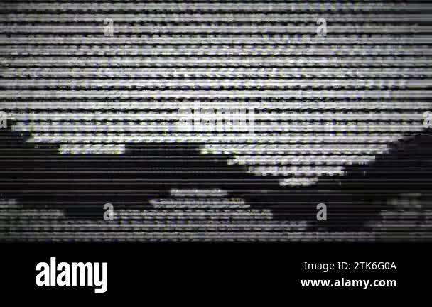 No signal glitch analog TV pixel noise distortion. Digital interference, abstract vhs signal ...