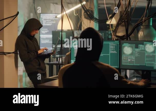 Team of skilled spies using knowledge of computer systems to access ...