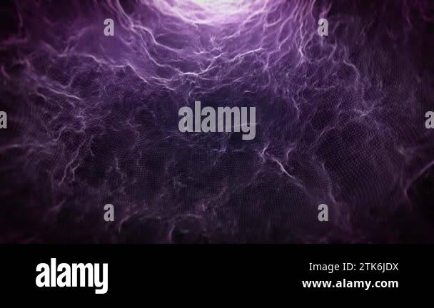 Abstract Fractal Web Mesh Waving Background/ 4k animation of an ...