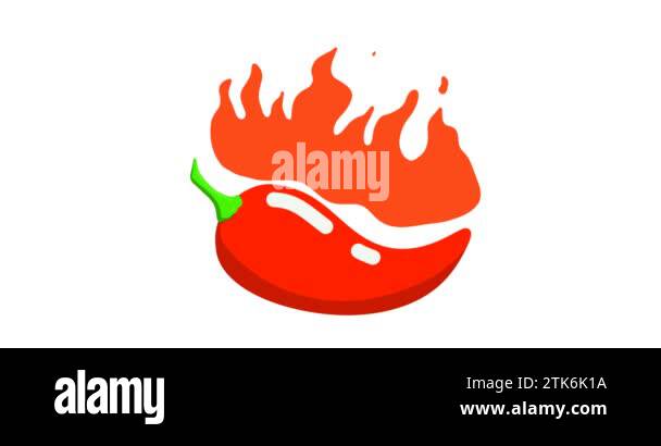 Hot pepper. 2d animation of hot pepper, frame by frame animation of ...