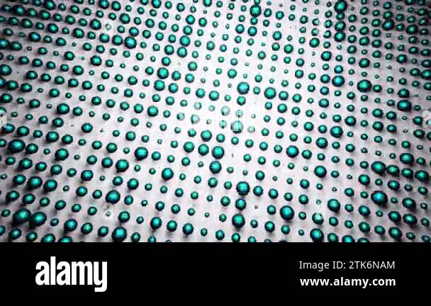 Geometric loopable animation background. Spheres randomly changing size ...