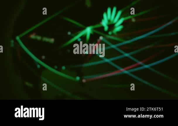 World map with different targets for cyber attack. Hacking and ...