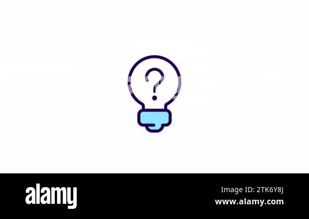 Animated question color icons. Communication. Decision making. Solve ...