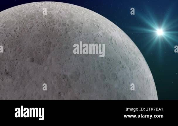 Realistic Moon Animation with Seamless Loop Stock Video Footage - Alamy