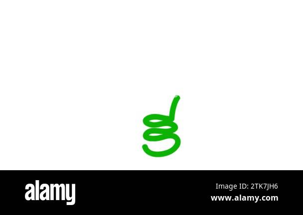 Animated green icon of lightbulb. Concept of idea and creative. Symbol ...