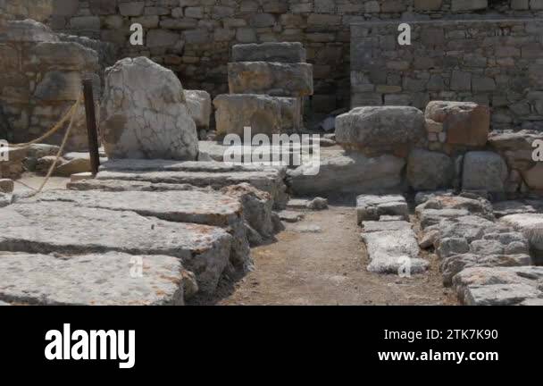 The world famous Knossos Palace of King Minos where, according to ...
