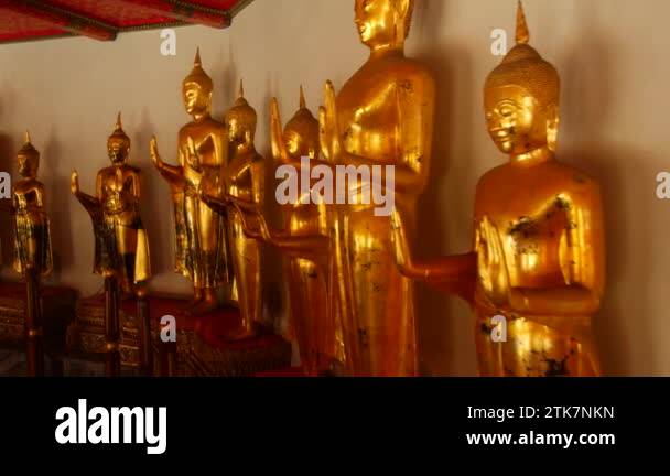 Many golden statues in buddhist Stock Videos & Footage - HD and 4K ...