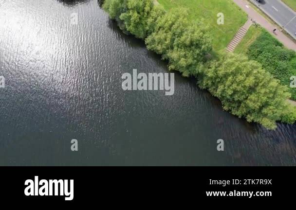 Aerial Footage of Most Beautiful British Roads and Traffic Passing ...