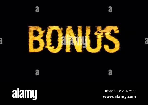 Bonus glitch text effect cimematic title yellow light animation loop ...