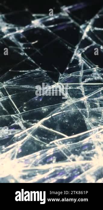 A smartphone with a broken glass touchscreen. Broken gadget. Replacing ...