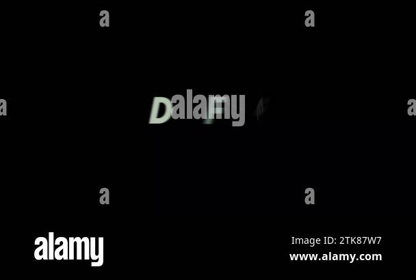 Define text animation on black background. Modern text animation ...