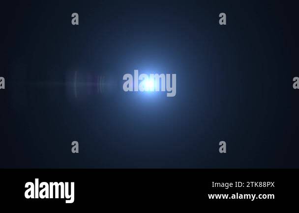 Abstract loop center blue star optical shine light lens flares ...