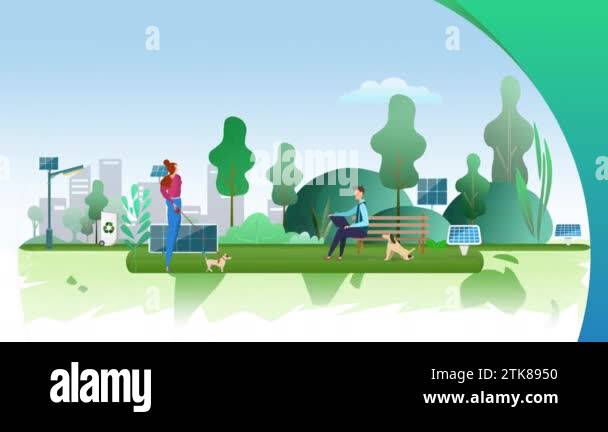 Wind Power & Solar Energy - 2 versionsA 2d animation on going green in ...