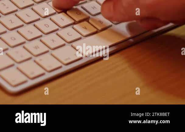 Close up video recording of laptop, notebook,mobile computer or desktop ...