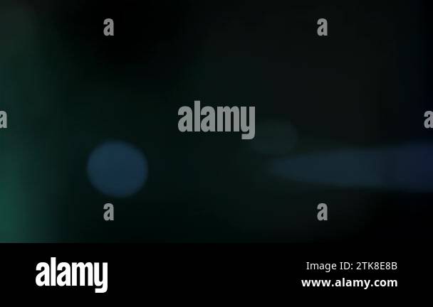 Bright light beam in corner of frame with blue leaks effect for overlay ...