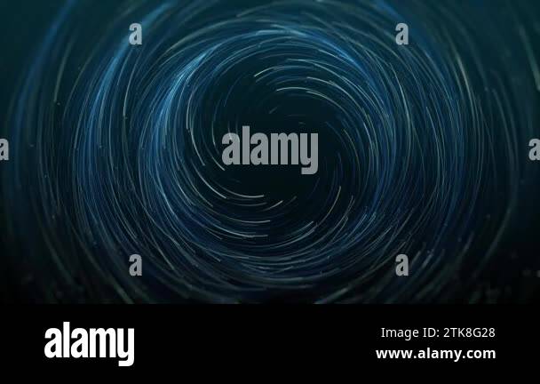 Concentric Circles Of Spinning Particles/ 4k animation of abstract ...