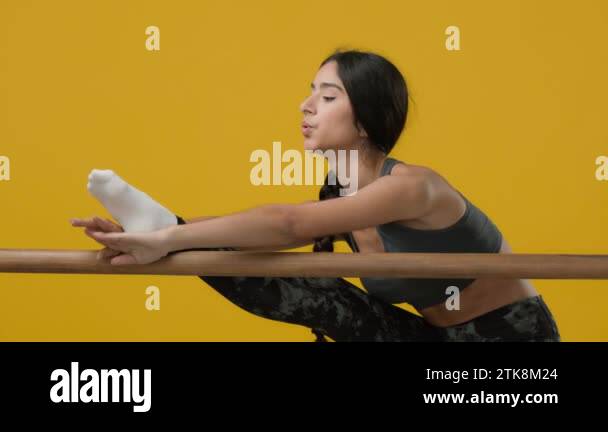 Indian slim sporty woman ethnic girl athlete doing workout female ...