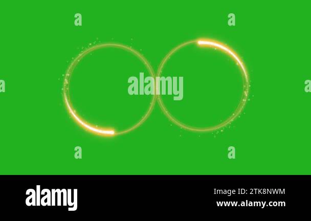 Loading effect of head and tail in opposite direction on green screen ...