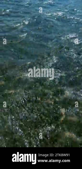 Vibrant Red Sea Shallow Water with Strong Current in Egypt. High ...