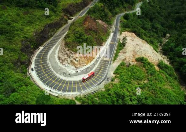 Khanh Le Pass seen from above is beautiful and majestic. This is the ...