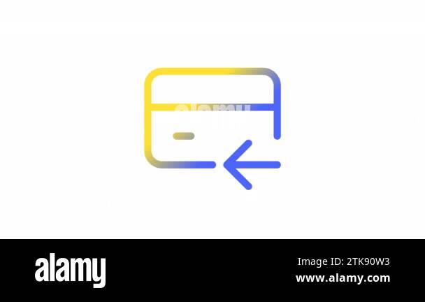 Animated cashback gradient ui icon. Credit card transaction. Seamless ...