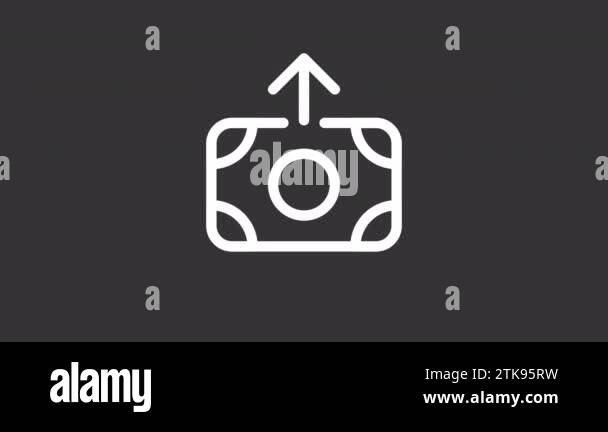 Animated purchase white line ui icon. Payment. Transaction. Seamless ...