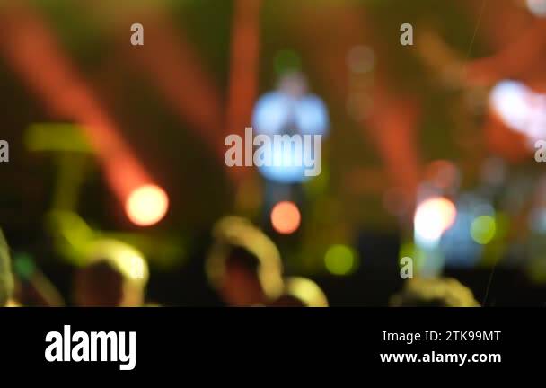 Concert crowd stage hall led, concert lights audience stadium outdoors ...