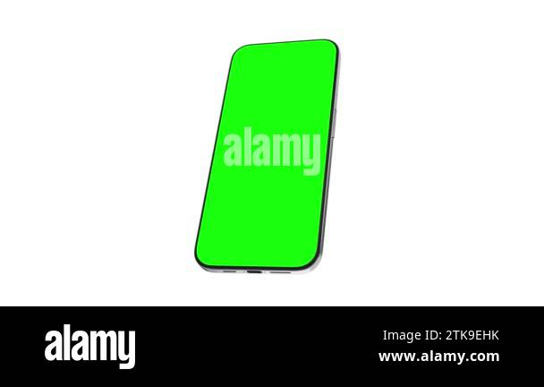 A smartphone enters from the left with a subtle rotation and ...