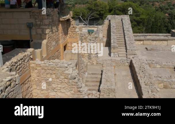 The world famous Knossos Palace of King Minos where, according to ...