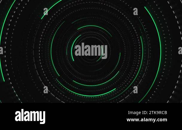 Future interface of modern targeting system during working process, seamless loop. Animation ...