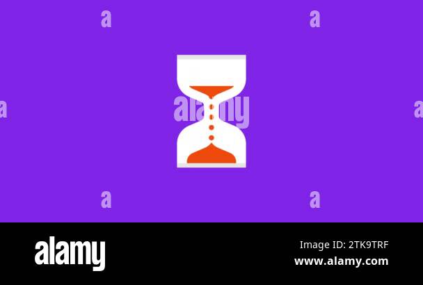 Hourglass Loading Cursor animation loop animation. Hourglass loader. 4K ...