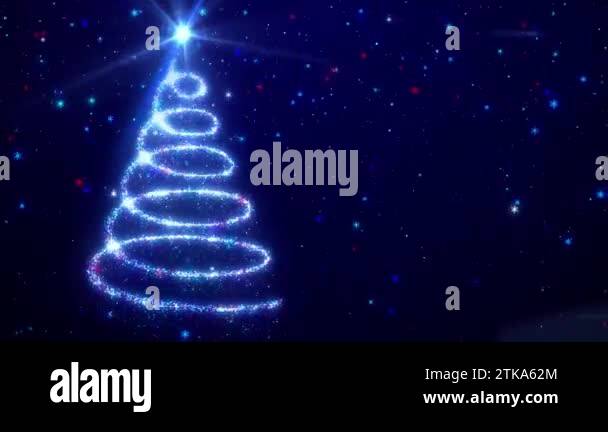 Spiral Christmas Tree with background animation loop in 4k Stock Video ...