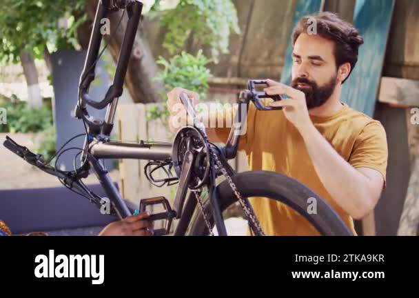 Man applying lubricant tyre Stock Videos & Footage - HD and 4K Video ...
