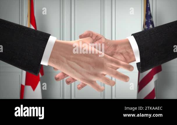 Usa canada shake hands Stock Videos & Footage - HD and 4K Video Clips ...