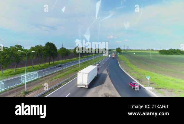 Visualization of a smart automated road. Artificial intelligence in the ... Visualization of a smart automated road. Artificial intelligence in the ...